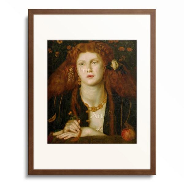 Rossetti, Dante Gabriel,1828-1882,English artist."Bocca Baciata" (the kissed mouth), 1859.(aft. a sonnet by Giovanni Boc...