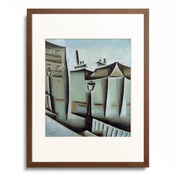 Gris, Juan 1887-1927."Maisons a Paris" (houses in Paris),1911.Oil on canvas, 40 × 35 cm.Hanover, Sprengel Museum.