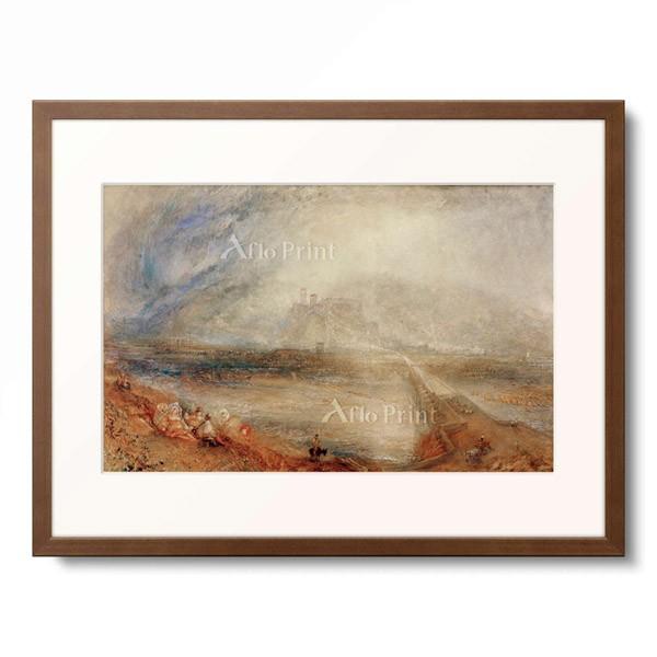 Bellinzona (Switzerland)."Bellinzona, from the Road to Locarno".Watercolour with scratchings out, 1843, by Joseph Mallor...