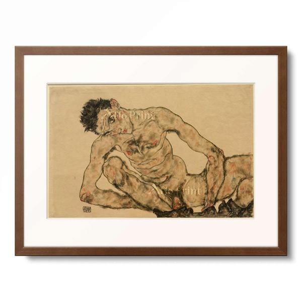 Schiele, Egon Austrian painter and graphic artist,Tulln on Danube 12.6.1890 - Hietzing nr.Vienna 31.10.1918."Nude self p...