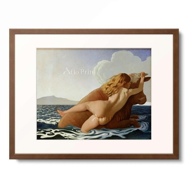 Vallotton, Felix 1865-1925."L’Enlevement d’Europe" (The Abduction of Europe).(Zeus, in the shape of a bull, abducts Euro...