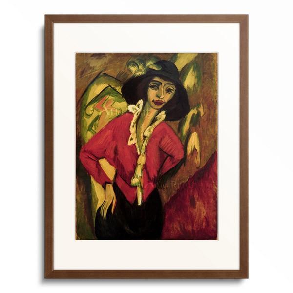 Kirchner, Ernst Ludwig 1880-1938."Frauenkopf, Gerda", 1914.(Woman’s head, Gerda), 1914.(Gerda Schilling, died 1923).Oil ...