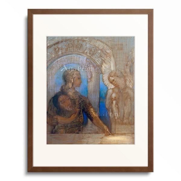 Redon, Odilon 1840-1916."Le Chevalier Mystique / Oedipe et le Sphinx"(The Mystical Knight / Oedipus and the Sphinx),1869...