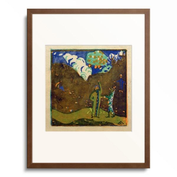 Kandinsky, Wassily,1866-1944,Russian painter."Apple tree", 1911.Woodcut 10 x 10 cm.Inv. no. AM 81-65-781 (1).Estate of N...
