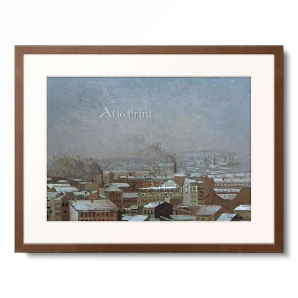 Caillebotte, Gustave 1848-1894."Paris sous la neige" (Paris im Snow), 1886.Oil on canvas, 47 × 65 cm.Inv. no. 8879Geneva...