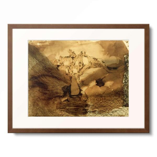 Victor Hugo; French poets. 1802-1885."Ruines d’un aqueduc" (ruins of an aqueduct),Around 1850.Brown and black ink and re...