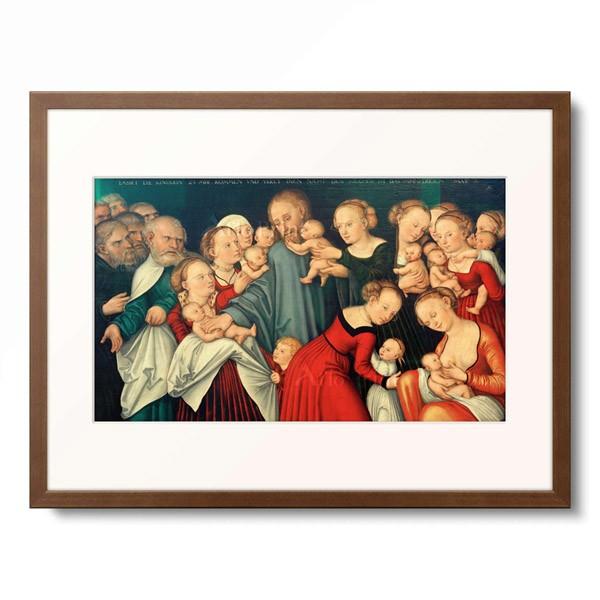 Cranach, Lucas the Elder. 1472-1553."Christ blessing the children", 1546.On wood, 71 × 122 cm.Inv. no. 10816Schwabisch-H...