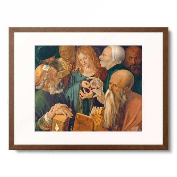 Durer, Albrecht 1471-1528."Jesus among the Scribes", 1506.Oil on wood panel, 64.3 × 80.3cm.Madrid, Thyssen-Bornemisza Mu...