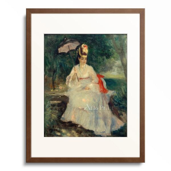Renoir, Auguste,1841-1919,French painter."Femme a l'ombrelle assise dans le jardin" (Woman with parasol in the garden), ...