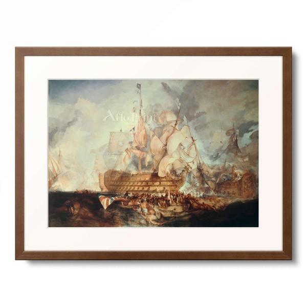 Third Coalition War: Battle of Trafalgar on 21 October 1805 (Victory of the British fleet under Lord Nelson over the Fre...
