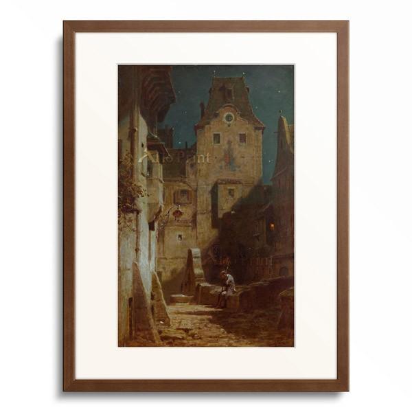 Spitzweg, Carl 1808-1885."Der eingeschlafene Nachtwachter"(The sleeping night watchman), around 1875. Oil on panel, 29 x...