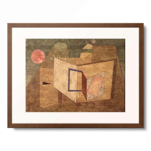 Klee, Paul 1879-1940."Ge|ffnet" (Open), 1933.Watercolour, waxed, plywood,40.5 × 55cm.Bern, Felix Klee Collection.