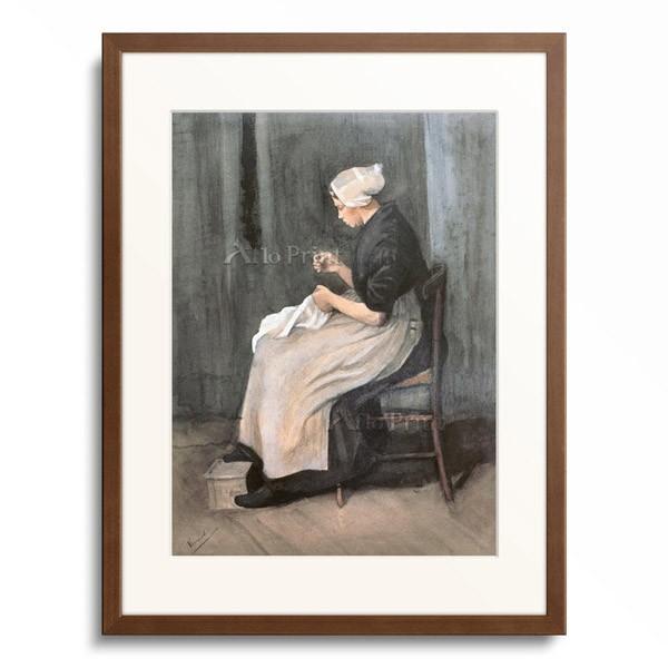 Gogh, Vincent van 1853-1890."Seamstress from Scheveningen",December 1881.Watercolour, heightened with white,48 × 35cm.Lo...