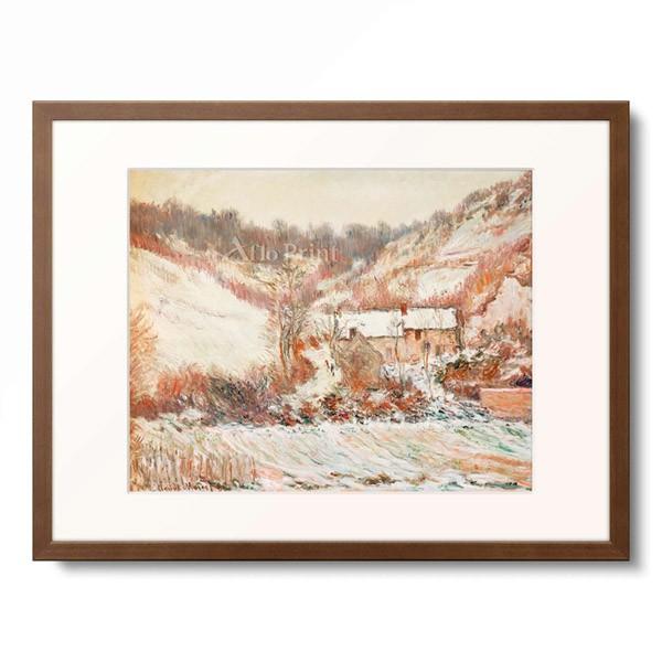 Monet, Claude 1840-1926."Effet du neige a Falaise (Snowy atmosphere near Falaise) ", 1886.Oil on canvas, 66 × 81cm.Priva...