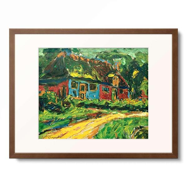 Kirchner, Ernst Ludwig 1880-1938."Old House on Fehmarn". 1908.Oil on canvas, 50,5 × 60 cm.Private collection.