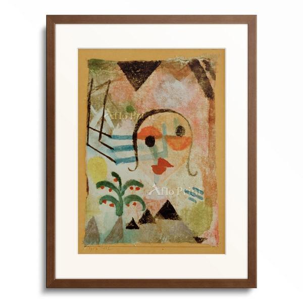 Klee, Paul 1879-1940."Bildnis einer Rothaarigen" (portrait of a redhead), 1917.112.Watercolour on gauze primed with plas...