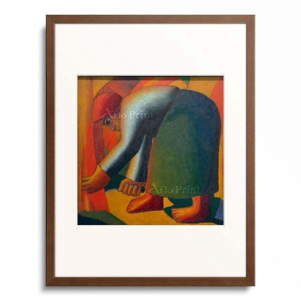 Malevich, Kasimir 1879-1935."Reaper Woman", 1913.Oil on canvas, 60 × 68cm.Astrakhan, Kustodiev Gallery.