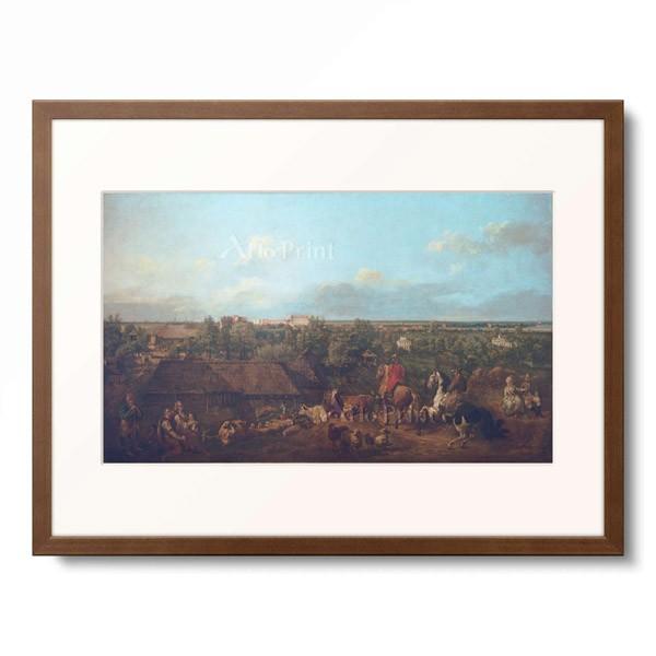 Bellotto, Bernardo, a. k. a. Canaletto 1720-1780."View of Ujazdow and Lazienki", 1776.(royal summer residence Ujazdow Ca...