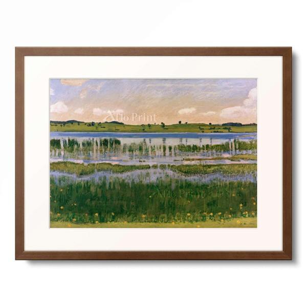 Hodler, Ferdinand 1853-1918."Ufer am Aschisee", 1902. (‘The shore of the Aschisee’)Oil on canvas, 49,5 × 69 cm.Collectio...