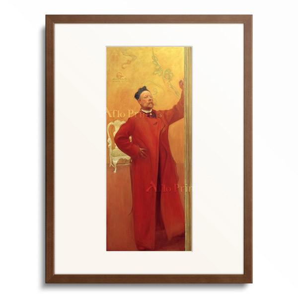 Larsson, Carl Swedish painter and illustrator Stockholm 28.5.1853 - Sundborn nr. Falun 22.1.1919."Self-portrait in front...