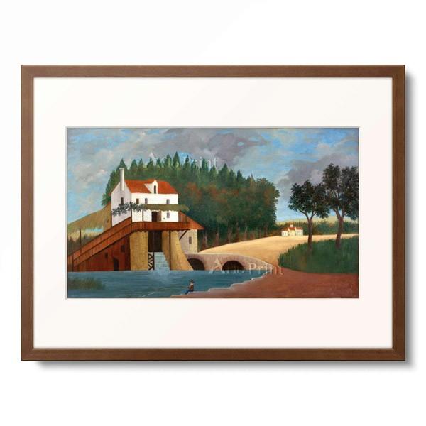 Rousseau, Henri 1844-1910."Le Moulin" (The Mill),1879.Oil on canvas, 32 × 55cm.Fondation Dina Vierny,Paris, Musee Maillol.