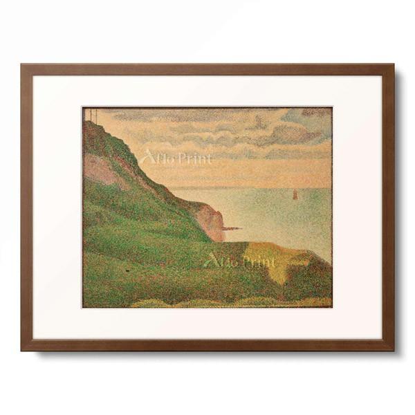 Seurat, Georges 1859-1891."Coastal landscape at Port-en-Bessin in Normandy", 1888.Oil on canvas, 65.1 × 80.9cm.Gift of t...