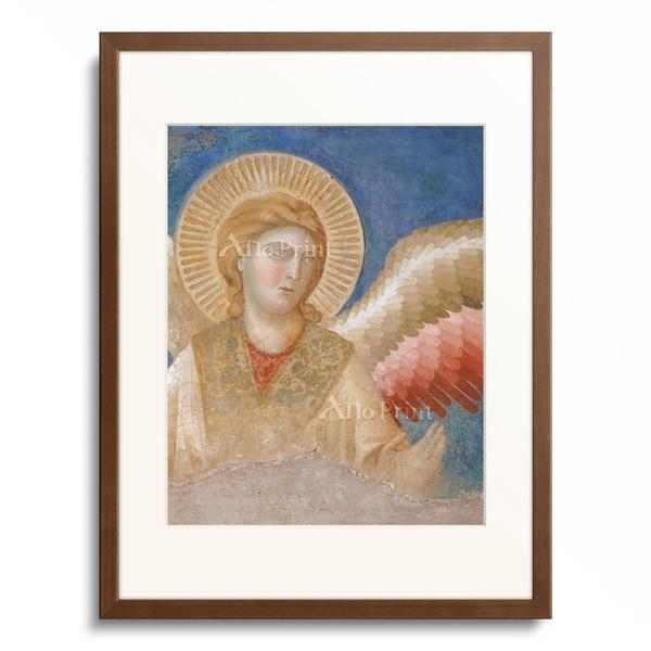 Giotto di Bondone c. 1266-1337."The Ascension", c. 1290/95.Section: Angel.Fresco, c. 1290/95.Assisi, S. Francesco, Upper...