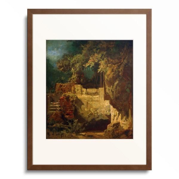 Spitzweg, Carl 1808-1885."Hermit playing the violin in his hermitage."-c. 1870.Oil on canvas, 41,2 × 36,1cm.Inv. no. MGS...