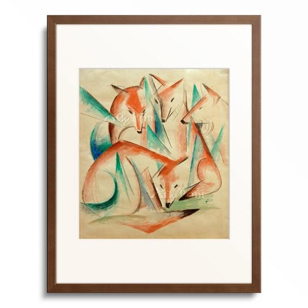 Marc, Franz 1880-1916."Four Foxes", 1913.Watercolour and blue chalk,44.5 × 38.5cm.Jane and Roger Wolcott Memorial,Gift o...