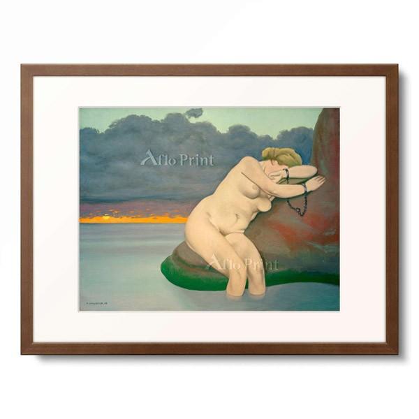 Vallotton, Felix1865-1925,Swiss painter."Andromede enchainee" (Chained Andromeda), 1925.Oil on canvas, 73 x 91 cm.Inv. n...