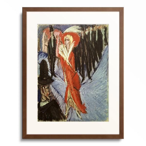 Kirchner, Ernst Ludwig.1880-1938,German painter."Rote Kokotte" (Red coquette), 1914.Pastel, 41 x 30.2 cm.Stuttgart, Staa...