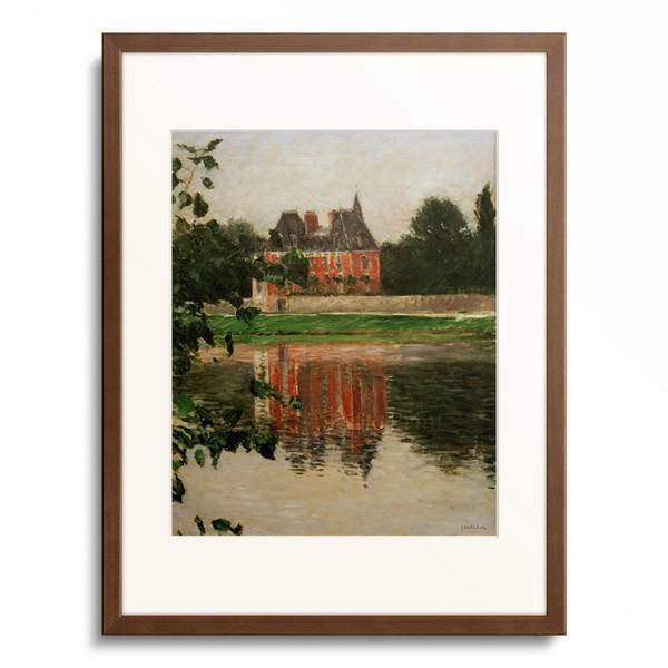 Caillebotte, Gustave 1848-1894."Chateau au bord de la Seine, Argenteuil" (Chateau Michelet on the banks of the Seine nea...