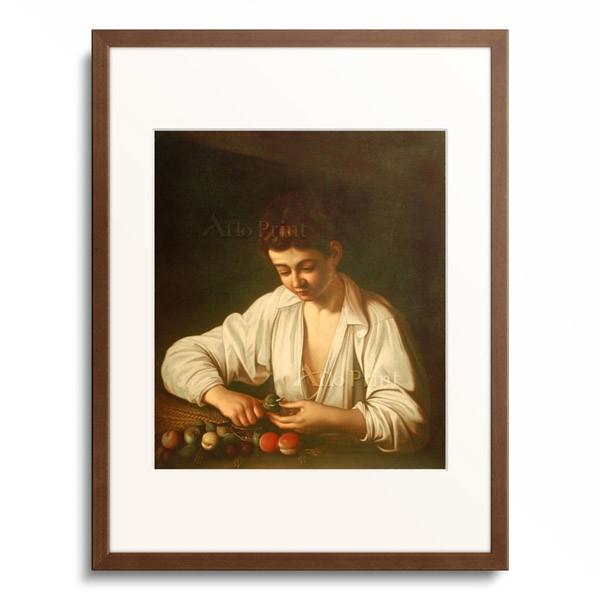 Caravaggio, origin. Michelangelo Merisi; 1571-1610.copy (?)."Boy Peeling a Fruit",c. 1593/94.Oil on canvas, 75.5 × 64.4c...