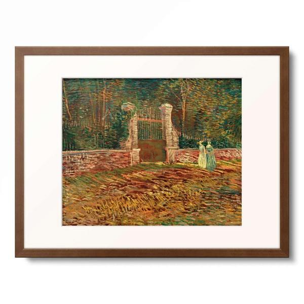 Gogh, Vincent van. 1853-1890."Entrance to park Voyer d’Argenson in Asnieres", spring 1887.Oil on canvas, 54.6 × 66.8cm.L...