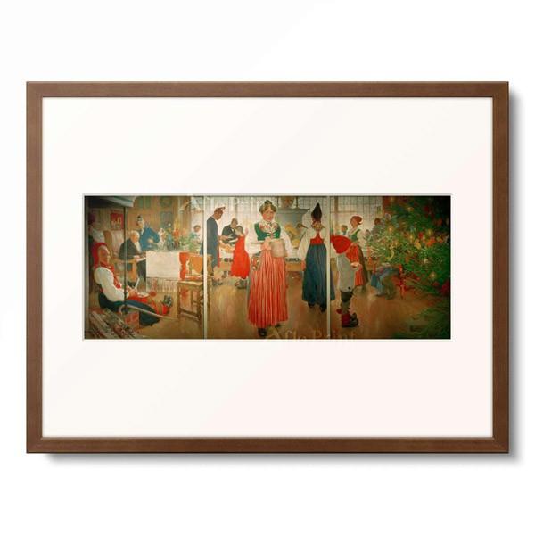 Larsson, Carl 1853-1919."It’s Christmas again", 1907. (The artist’S family in "Lilla Hyttnas", the Larsson’s house in Su...