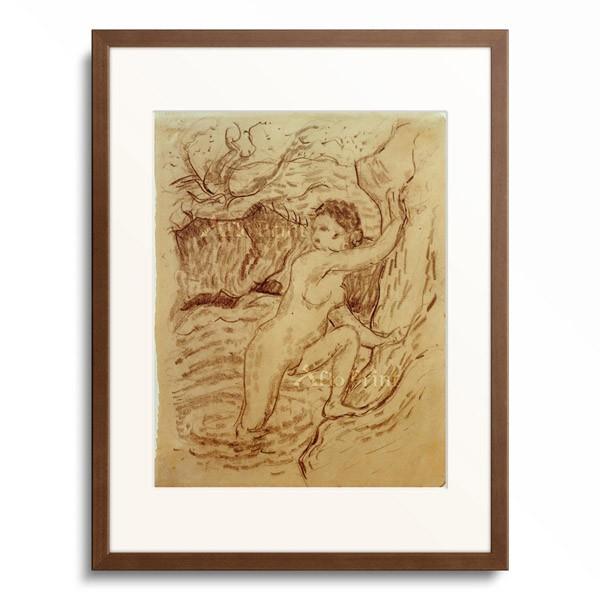 Marc, Franz 1880-1916.Bathers I (Pointillist), 1910.Pencil on paper, 20.9 × 16.2 cm.(From sketchbook XIX).Franz Marc Sti...