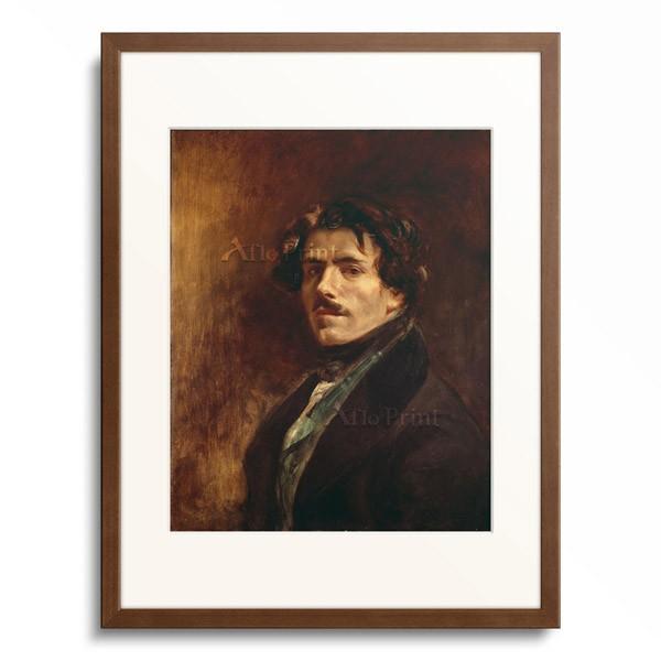 Delacroix, Eugene French painter Saint-Maurice-Charenton 26.4.1798 -Paris 13.8.1863.Self-portrait.1838.Oil on canvas, 46...