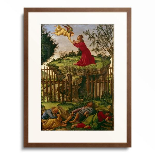 Botticelli, Sandro 1445-1510."Christ at the Mount of Olives", c. 1499.Tempera on wood, 53 × 35cm.Granada, Cathedral, Cap...