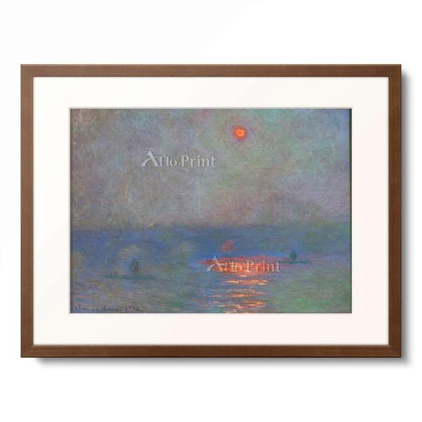 Monet, Claude 1840-1926."Waterloo Bridge, Soleil dans le brouillard" (Sun in the fog), 1902/04.Oil on canvas, 73.7 × 100...