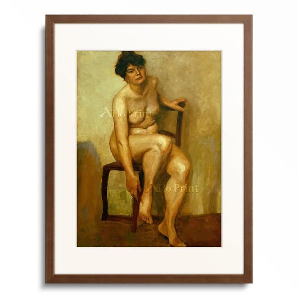 Corinth, Lovis 1858-1925."Nude", 1897.Oil on canvas, 100 × 73cm.Munich, Kunstsalon Franke (1996).Chemnitz, Stadtische Ku...