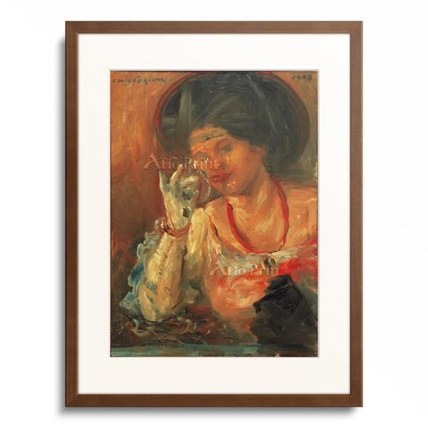 Corinth, Lovis1858-1925,German painter."Frau mit Weinglas" (Woman with wine glass), 1908.(Charlotte Berend-Corinth, the ...