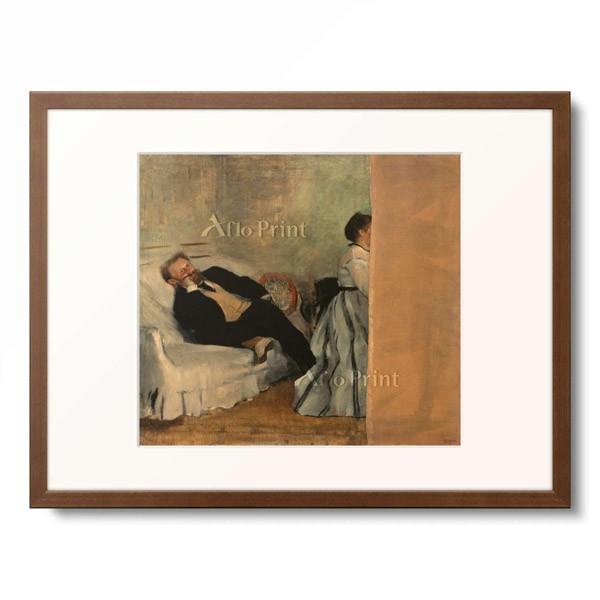 Degas, Edgar 1834-1917."Monsieur et Madame Edouard Manet",c. 1868/69.(The painter Edouard Manet, 1832-1883, with his wif...