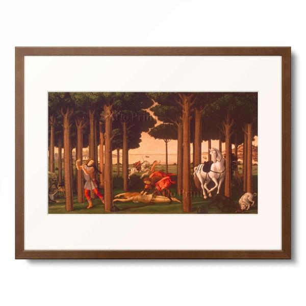 Botticelli, Sandro, 1445-1510, a. workshop."The story of Nastagio degli Honesti II", 1483. (Nastagio witnesses, how Ivo ...