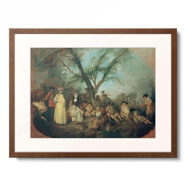 Watteau, Antoine 1684-1721"The Rest", c. 1709/10.Oil on canvas, 32 × 42.5 cm.Inv. no. 1975.51Madrid, Thyssen-Bornemisza ...