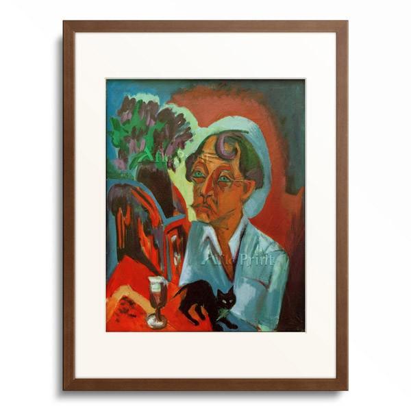 Stirner, Karl; German painter and writer; Rosenberg 4.11.1882 - Schwabisch-Hall 21.6.1943."The Painter Stirner with a Ca...