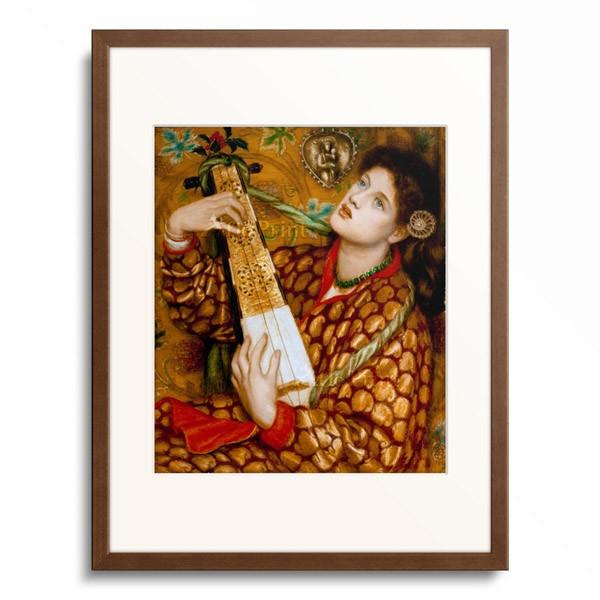 Rossetti, Dante Gabriel,1828-1882,British painter."A Christmas Carol," 1867.Oil on canvas, 46.4 × 39.4 cm.Executors of t...