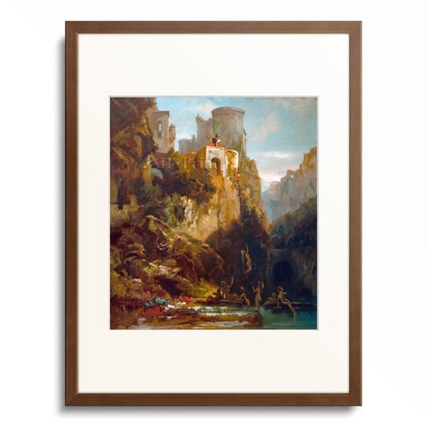 Spitzweg, Carl 1808-1885."Nixenfang" (Catching water nymphs), c.1875.Oil on card, 35.9 x 29.7 cm.Inv. no. MGS 1691.Schwe...