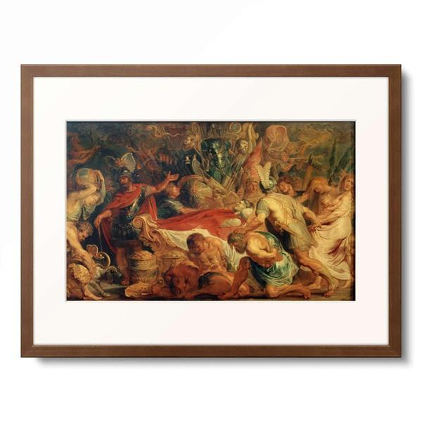 Decius Mus, Publius; Roman consul, d. 340 B.C."The funeral of Decius Mus".(Latin War, 340-338 B.C.)Modello (oil sketch),...