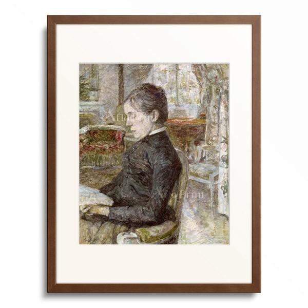 Toulouse-Lautrec, Henri de. 1864-1901."La comtesse Adele de Toulouse-Lautrec dans le salon du chateau de Malrome" (The a...