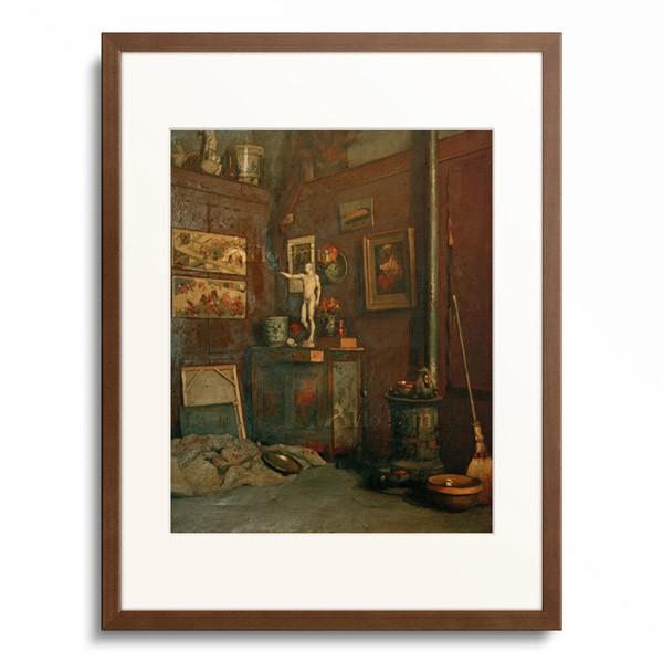 Caillebotte, Gustave 1848-1894."Interieur d’atelier", 1872-74.(Studio Interior).Oil on canvas, 81 × 65 cm.Private collec...
